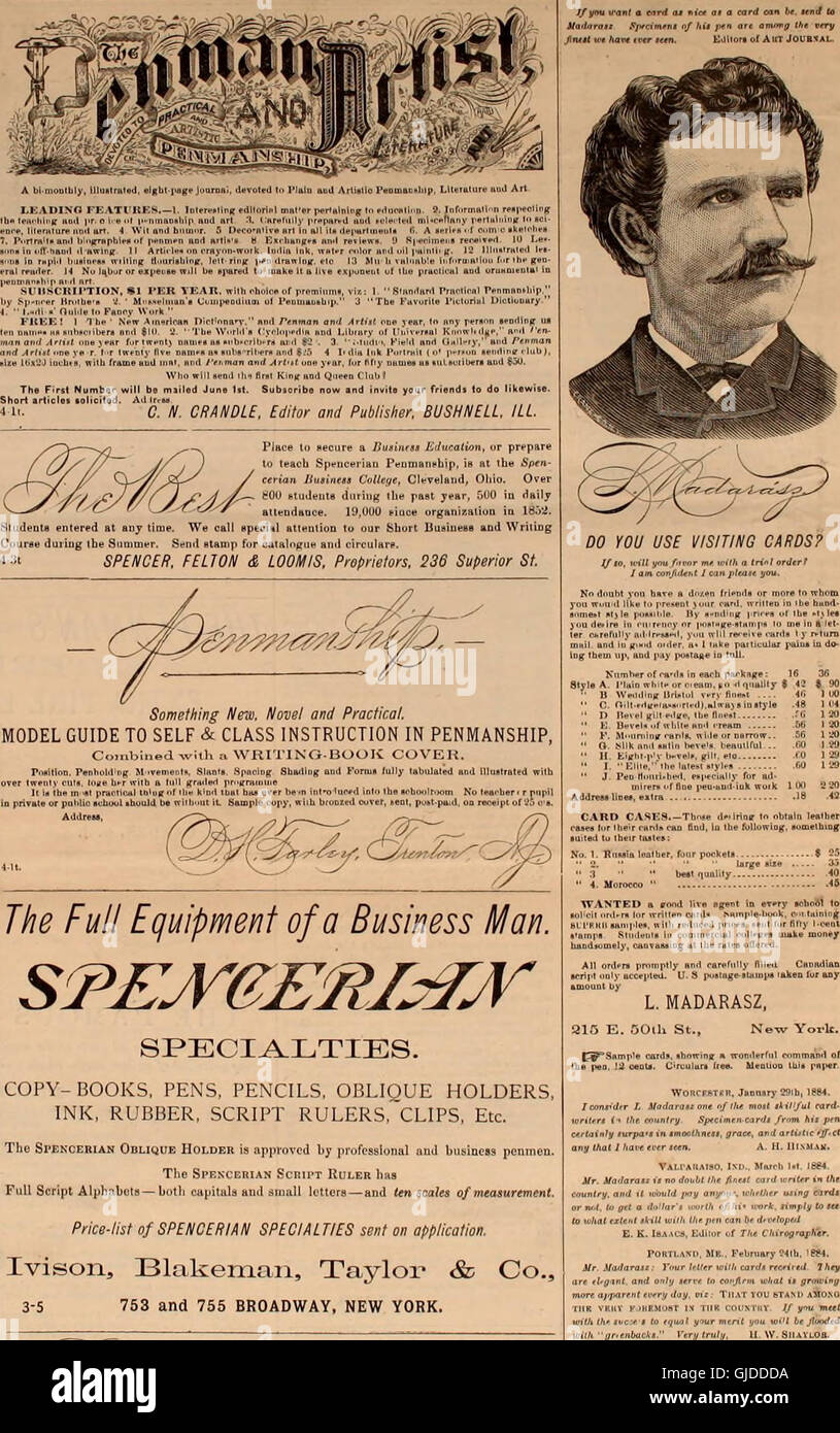 The 1884 *Penman's Art Journal* offers guidance for teachers and ...