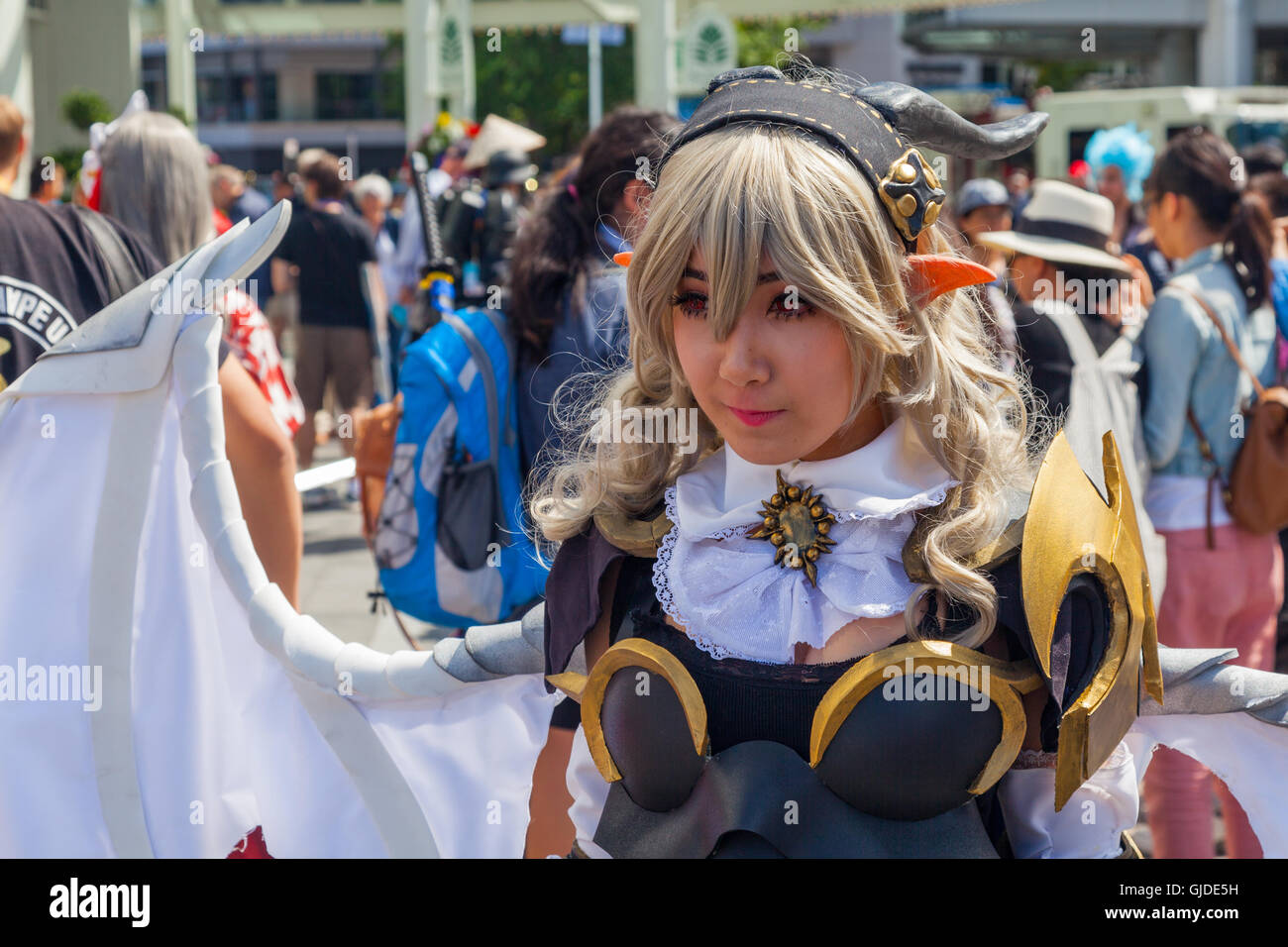 Scene from the Anime and Cosplay Convention in Vancouver, Canada Stock ...
