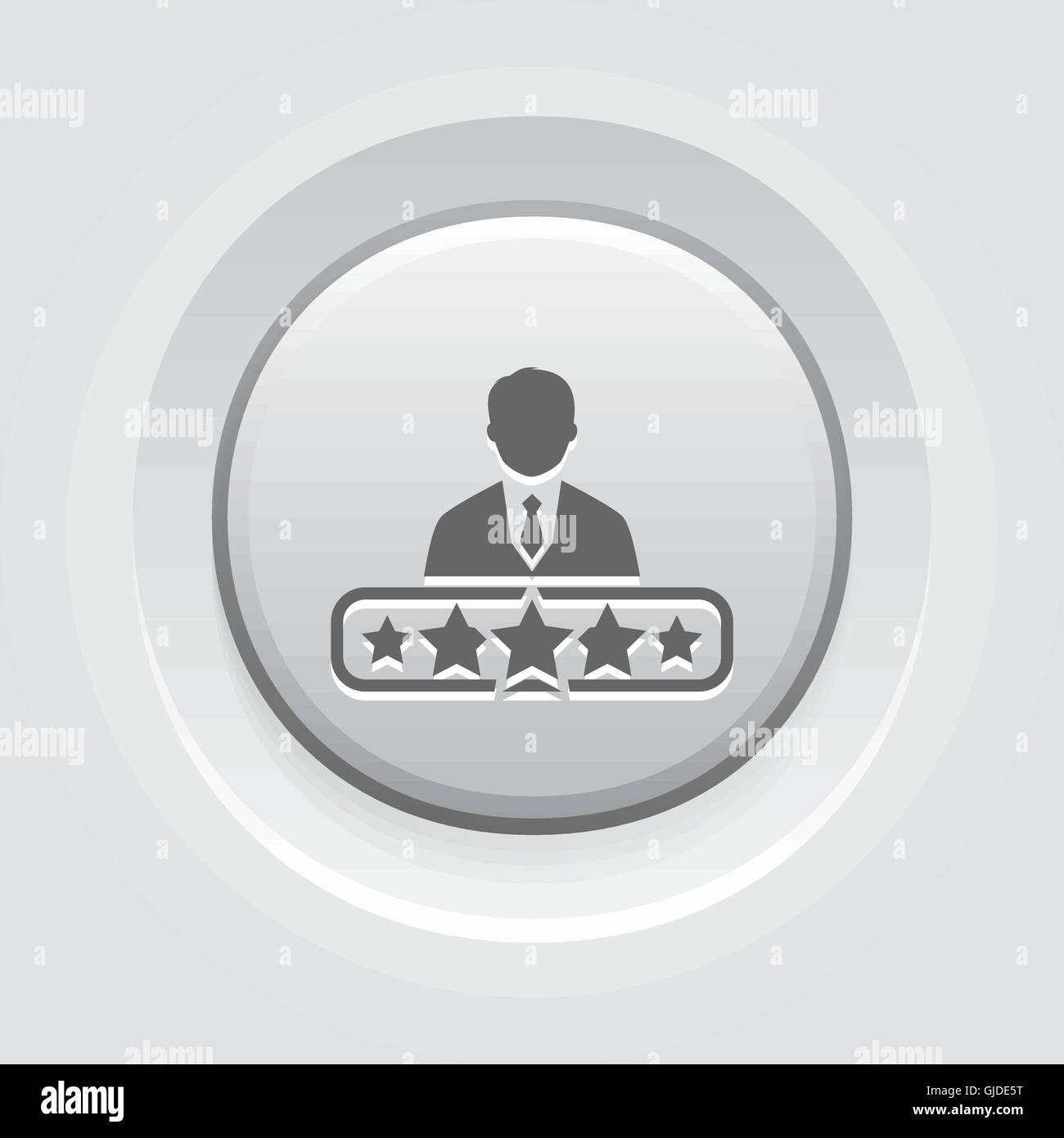 Quality Management Icon. Grey Button Design Stock Vector Image & Art ...