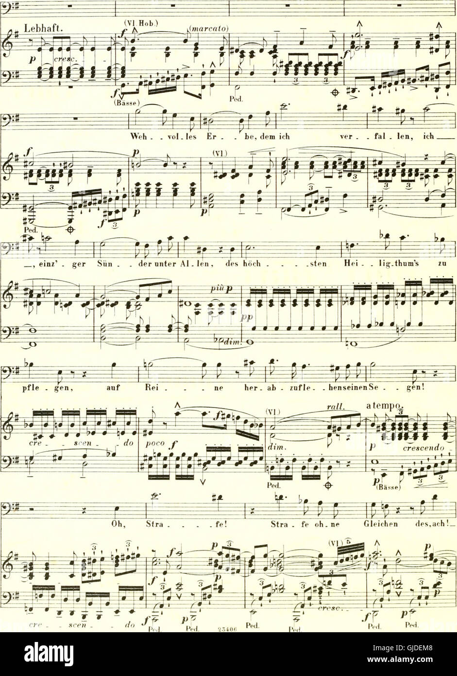 'Parsifal' (1882) is a printed music score of Richard Wagner's famous ...