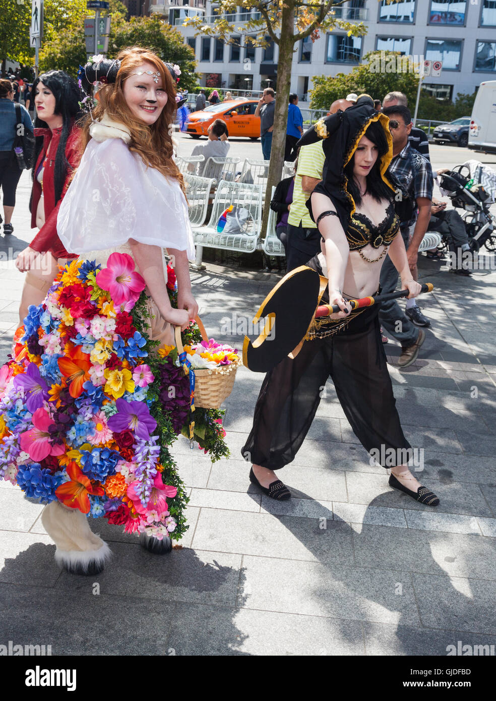 Scene from the Anime and Cosplay Convention in Vancouver, Canada Stock ...