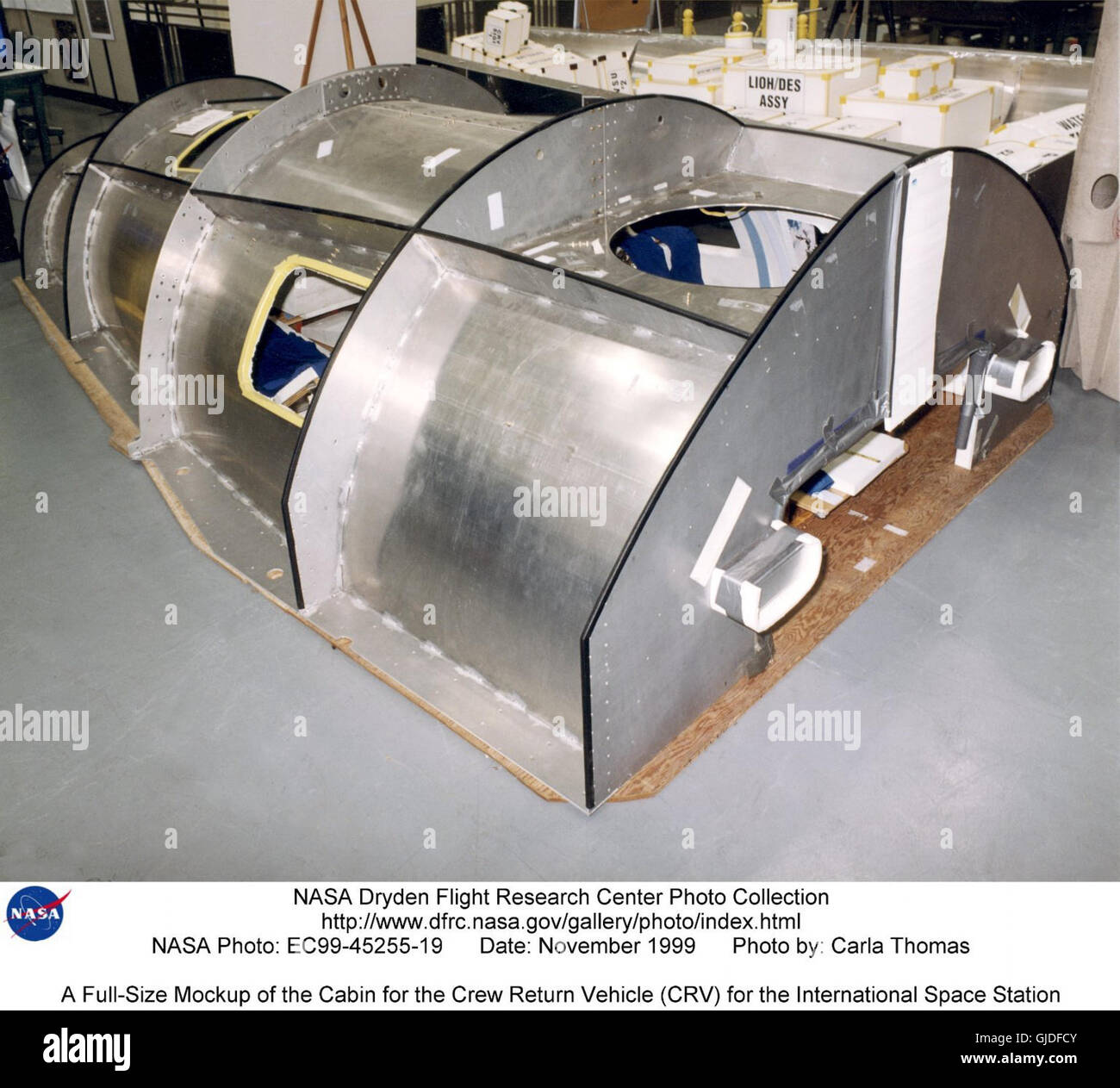 This mockup represents the full-size design of the Crew Return Vehicle ...