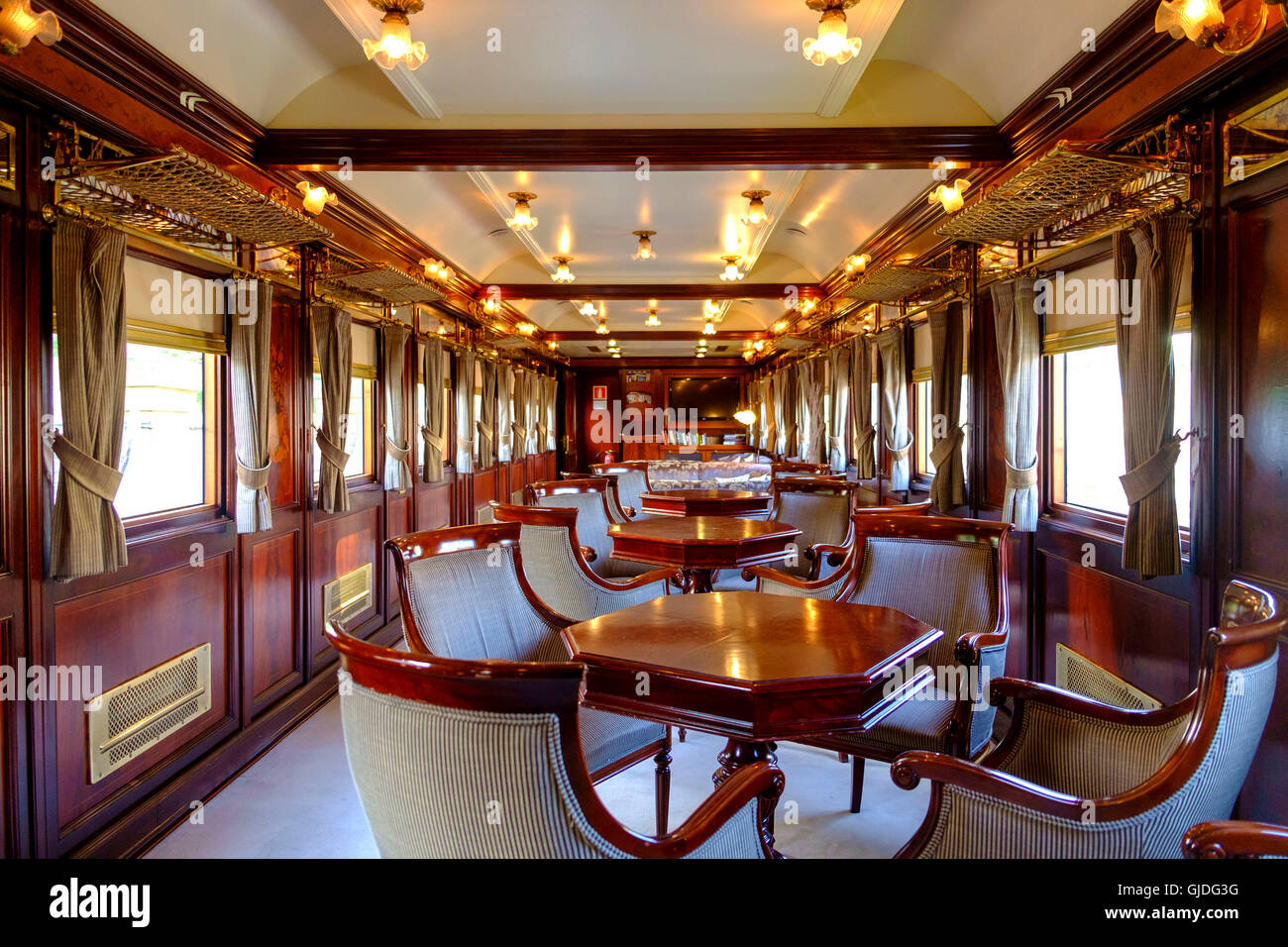 Al-Andalus luxury train travelling around Andalusia, Spain Stock Photo ...