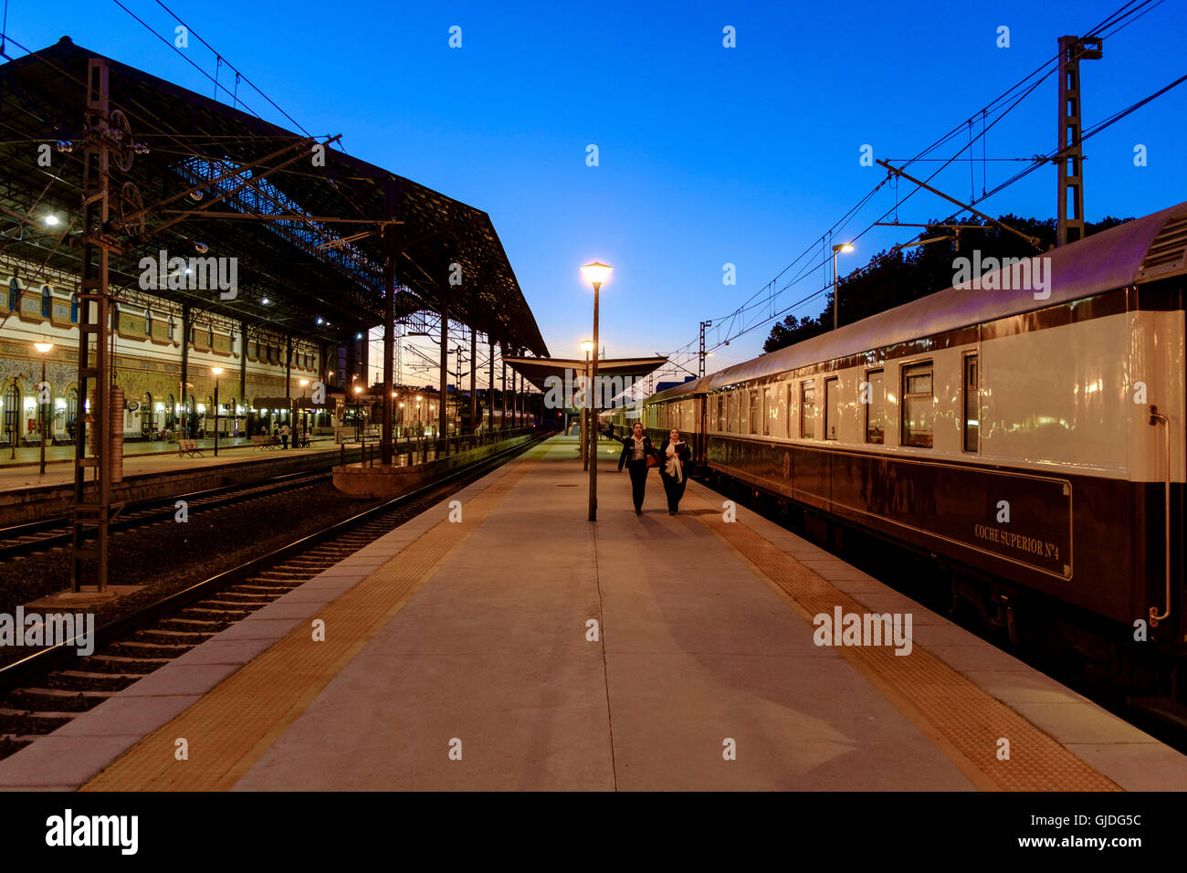 Al-Andalus luxury train travelling around Andalusia, Spain Stock Photo ...