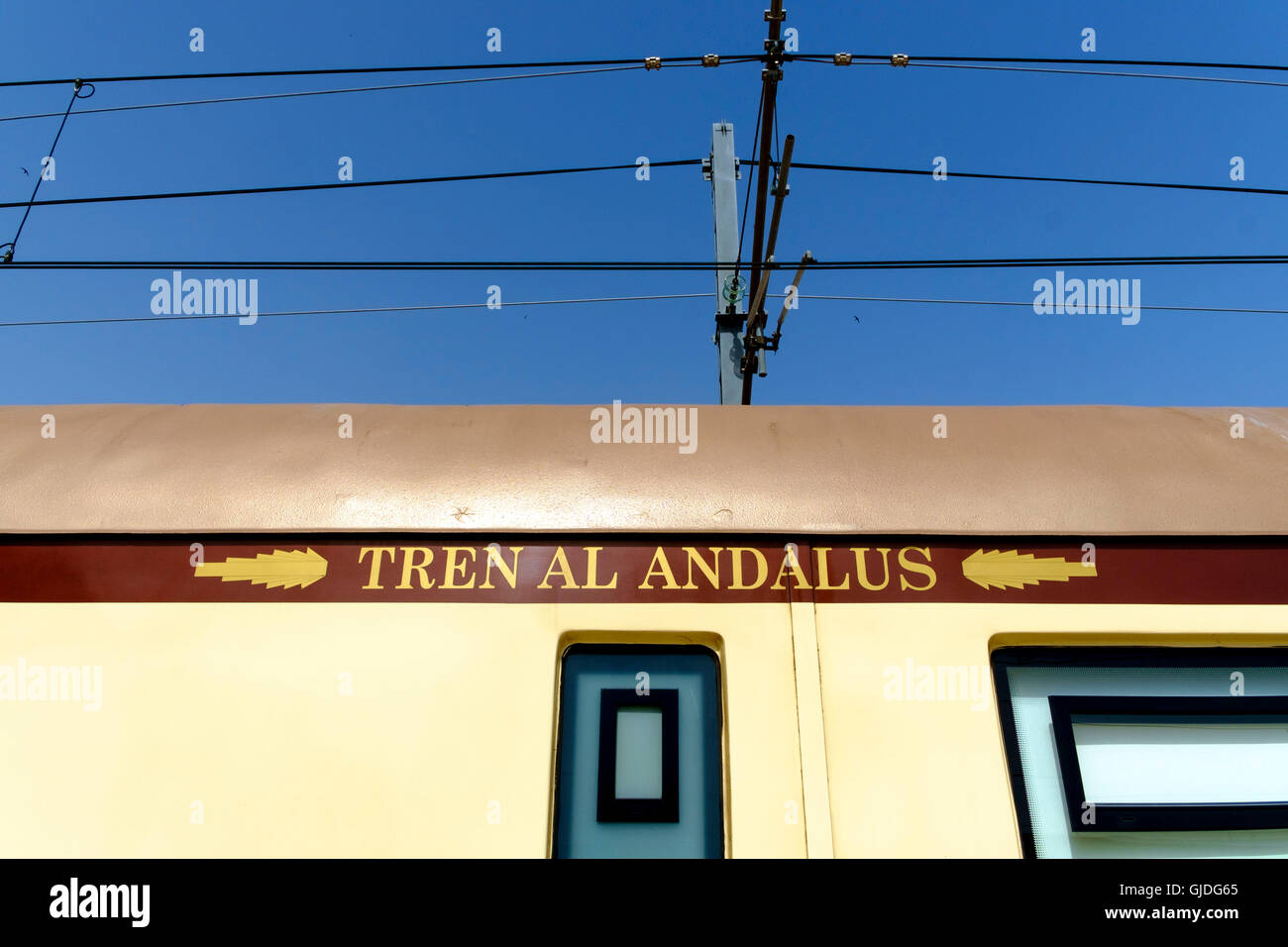 Al-Andalus luxury train travelling around Andalusia, Spain Stock Photo ...