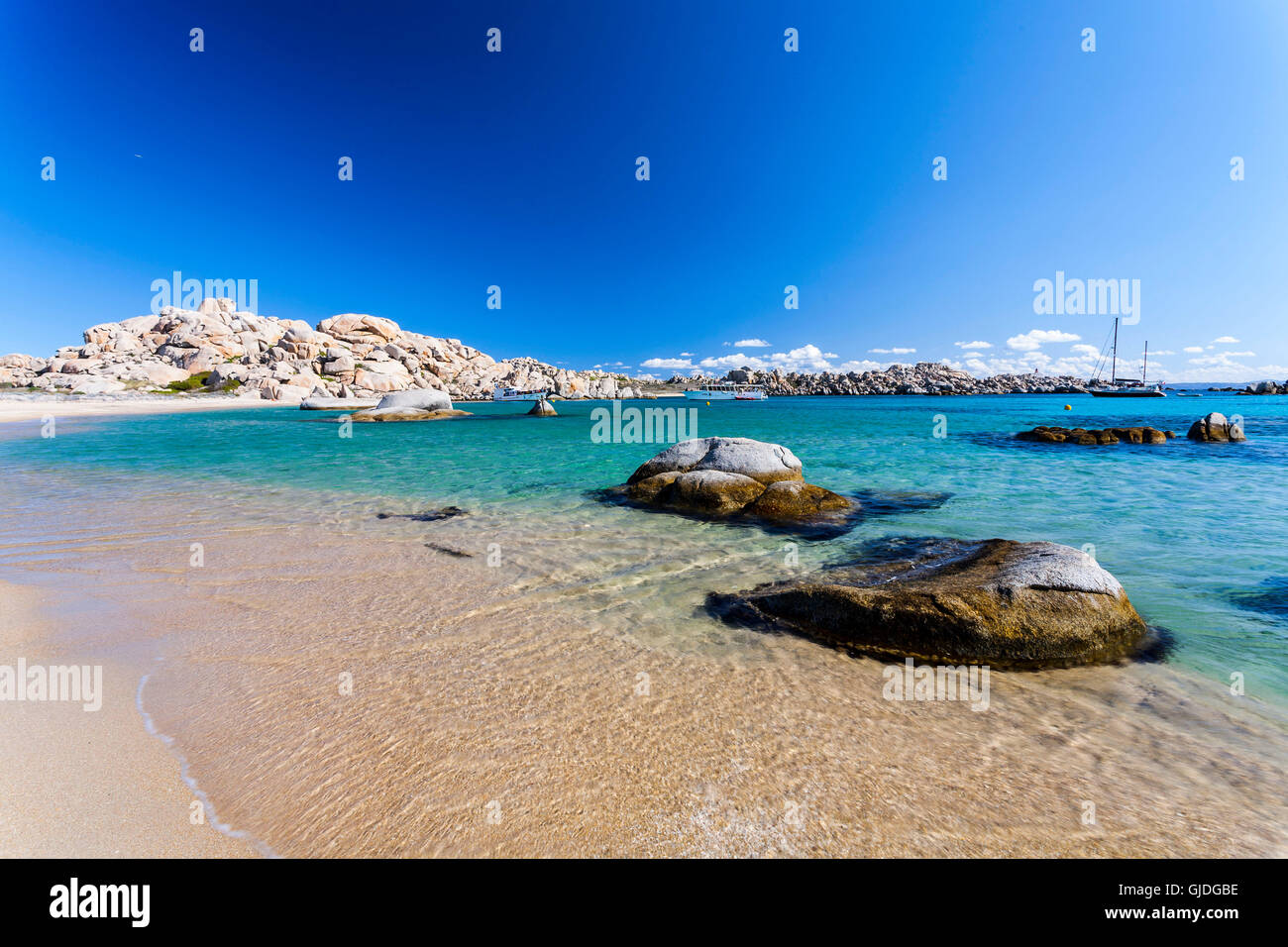 France, Corsica, Lavezzi Islands, Strait of Bonifacio, Mediterranean ...
