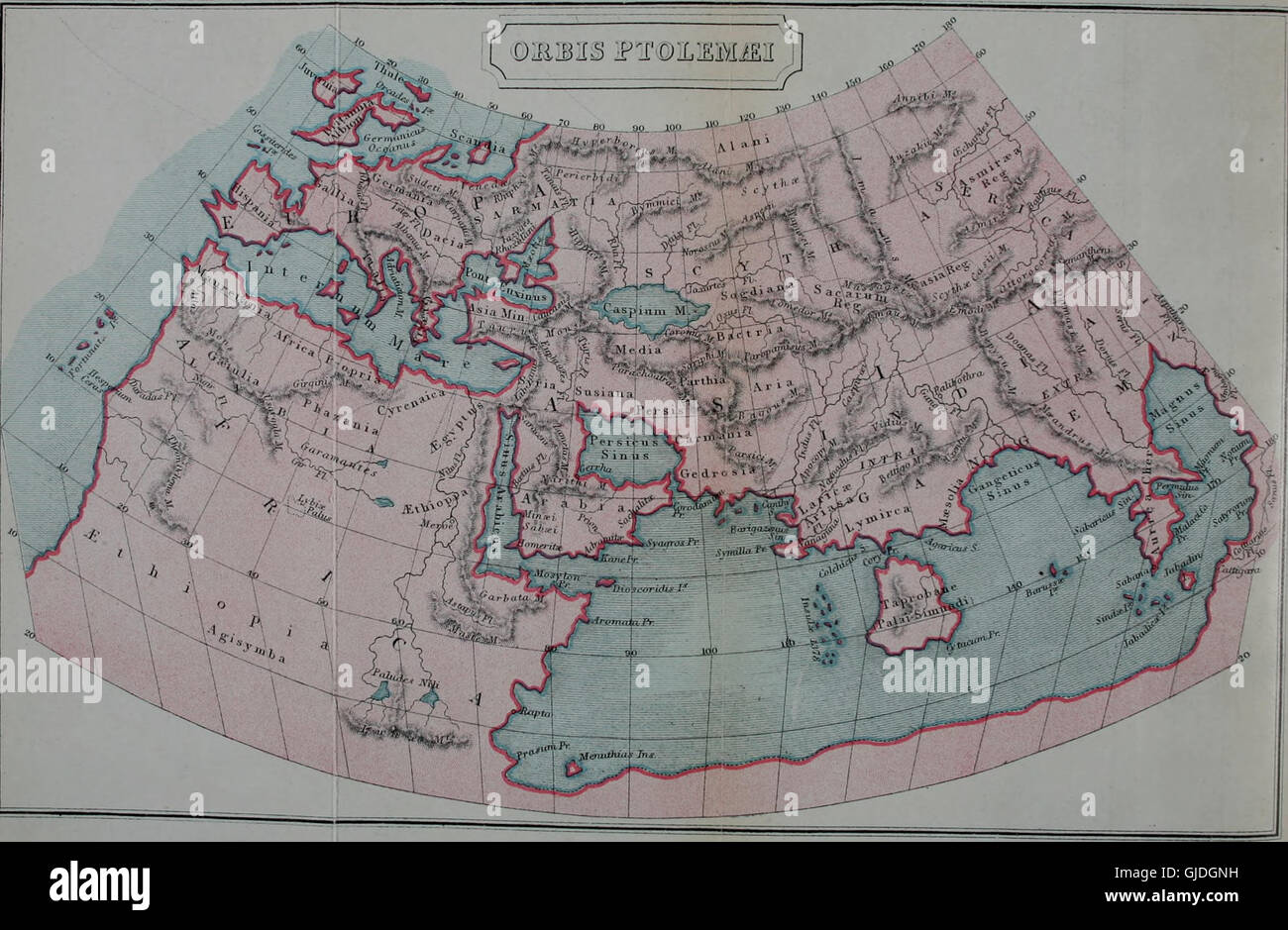 A 1909 atlas showcasing ancient and classical geographical locations ...