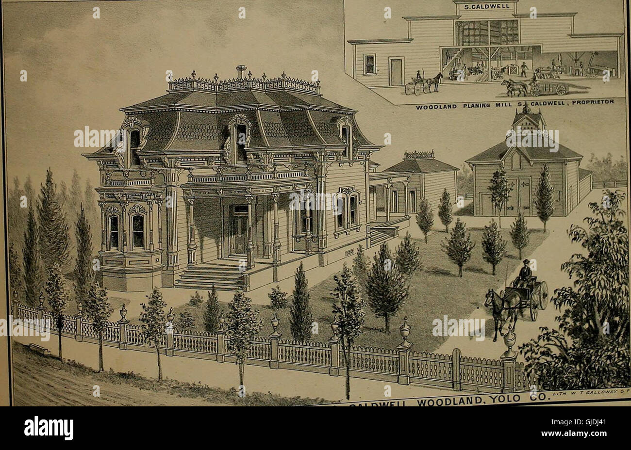 This illustrated atlas details the history of Yolo County, California ...