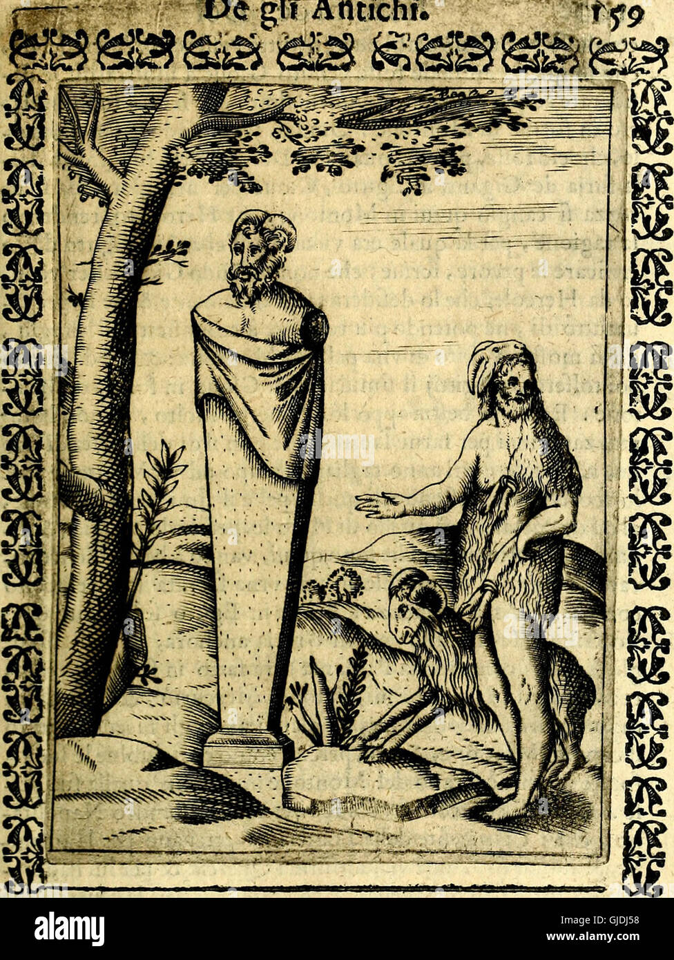 A 1608 publication presenting the images of ancient objects and ...
