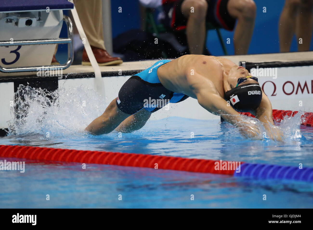 Rio olympics swimming relay hi-res stock photography and images - Alamy