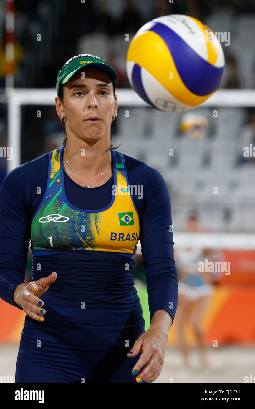 Rio de Janeiro, Brazil. 14th Aug, 2016. OLYMPICS 2016 BEACH VOLLEYBALL ...