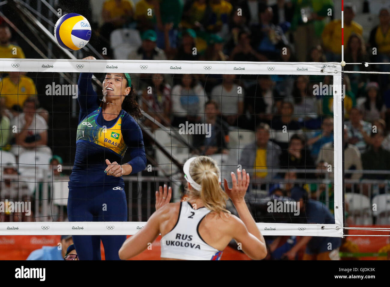 Rio de Janeiro, Brazil. 14th Aug, 2016. OLYMPICS 2016 BEACH VOLLEYBALL ...