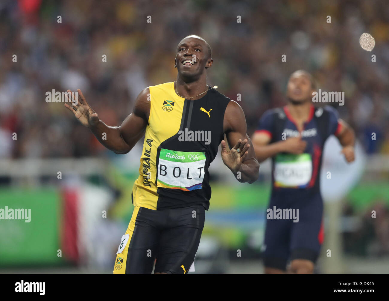 Rio De Janeiro, Brazil. 14th Aug, 2016. Usain Bolt of Jamaica ...