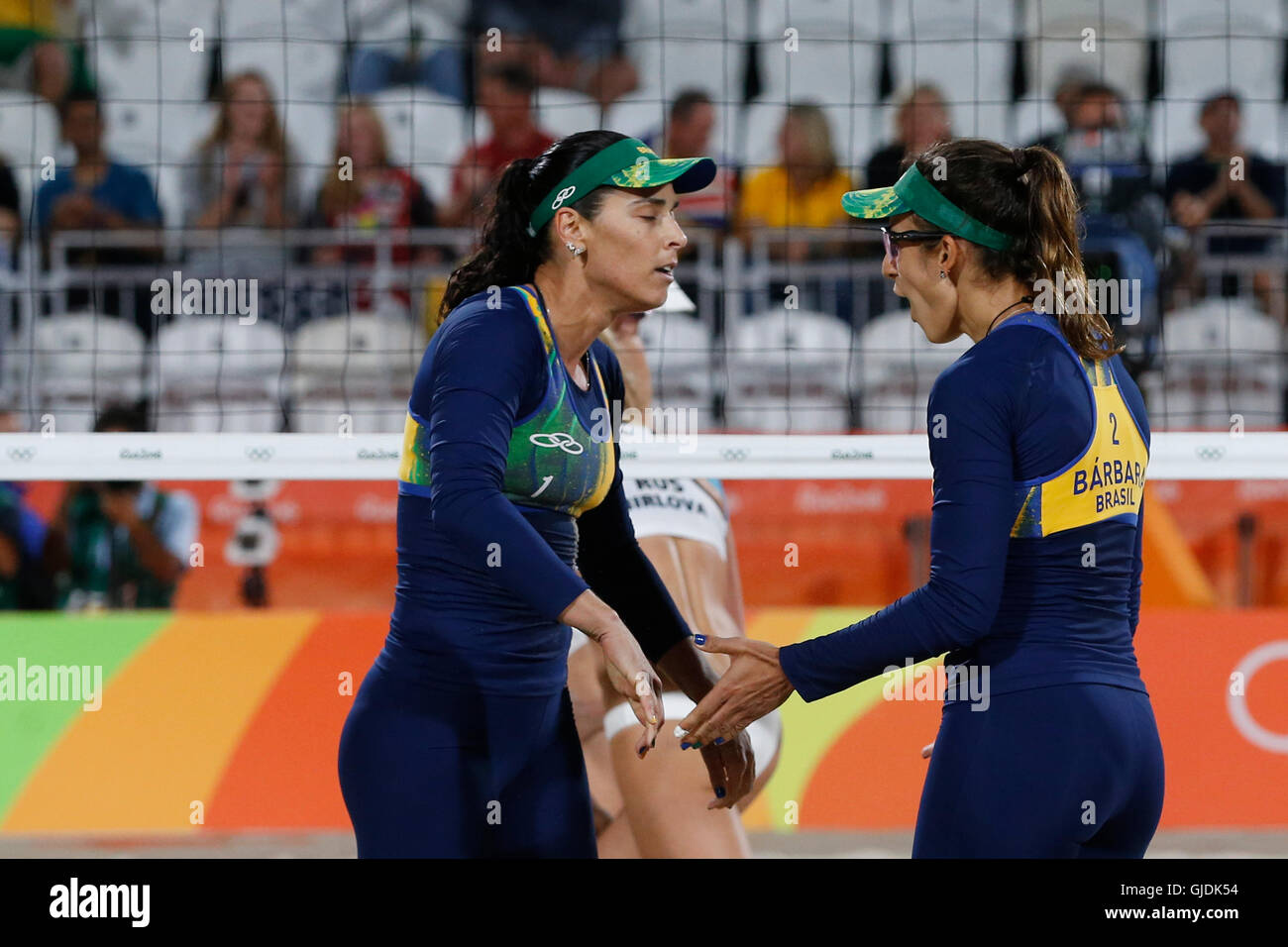 Rio de Janeiro, Brazil. 14th Aug, 2016. OLYMPICS 2016 BEACH VOLLEYBALL ...