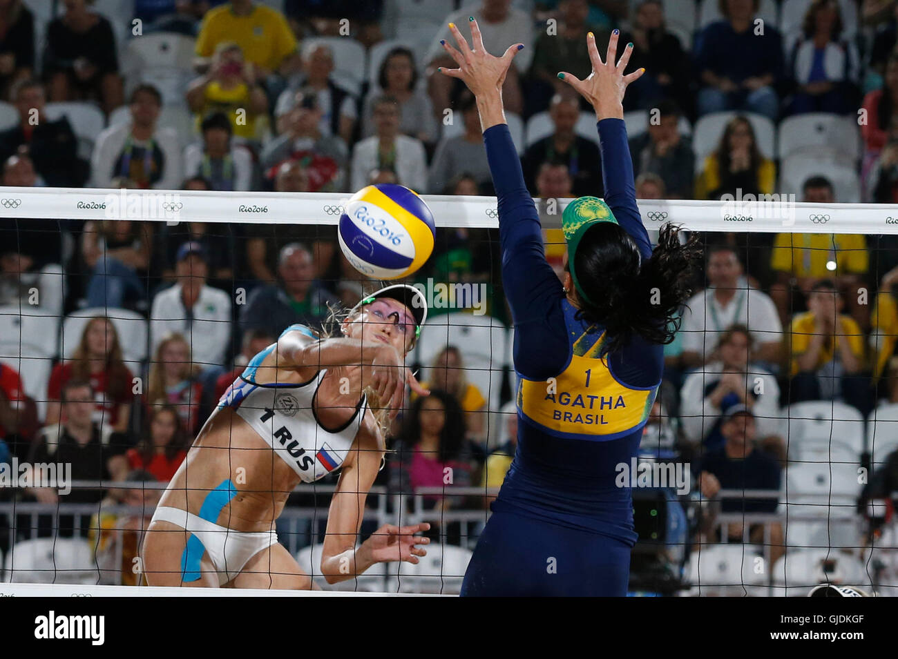 Rio de Janeiro, Brazil. 14th Aug, 2016. OLYMPICS 2016 BEACH VOLLEYBALL ...