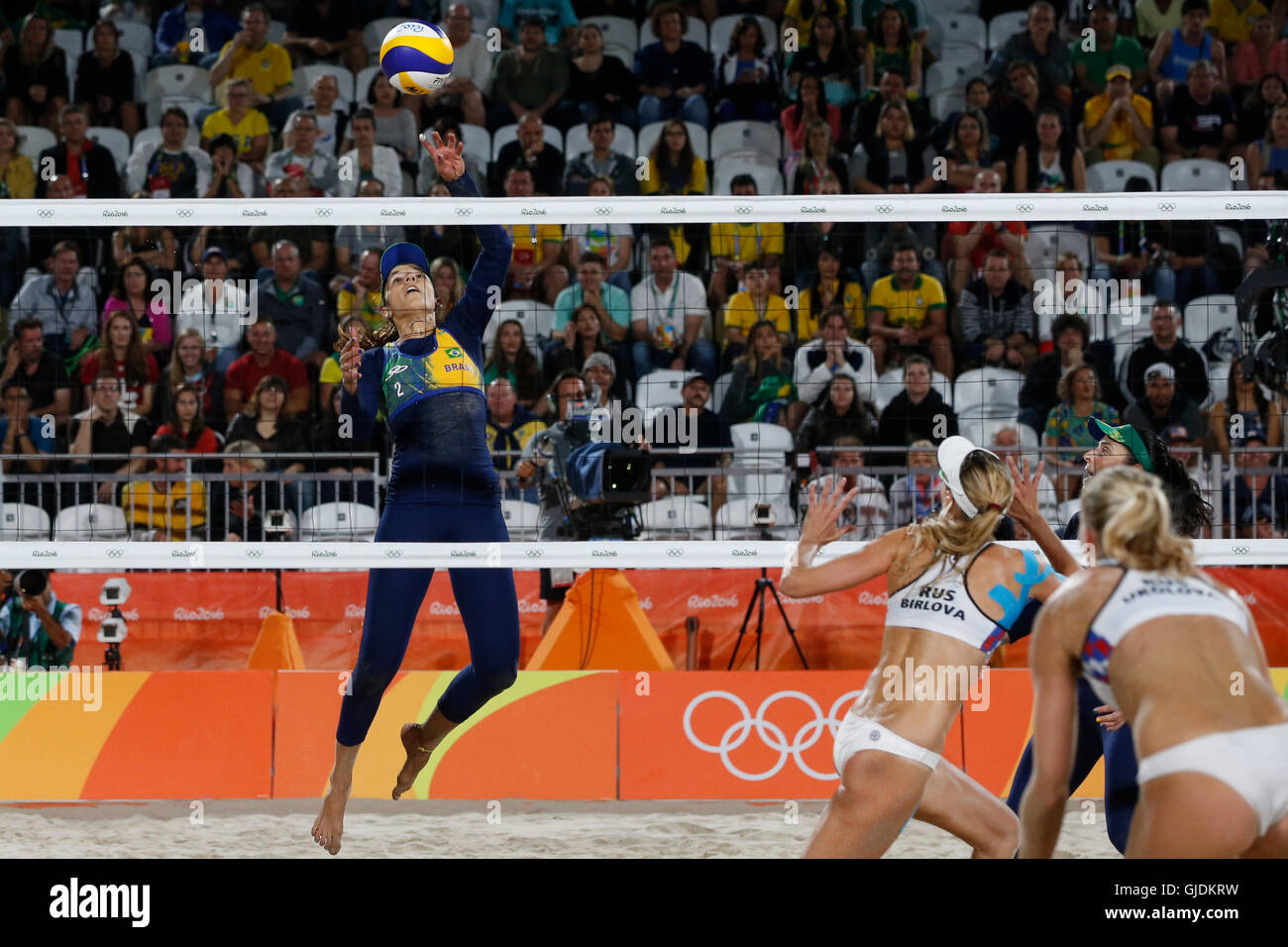 Rio de Janeiro, Brazil. 14th Aug, 2016. OLYMPICS 2016 BEACH VOLLEYBALL ...