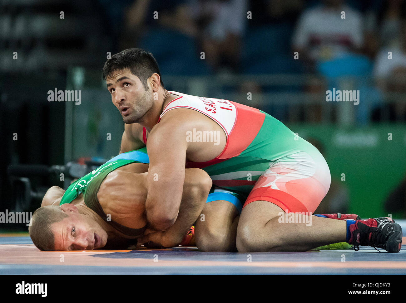 Rio de Janeiro, RJ, Brazil. 14th Aug, 2016. OLYMPICS WRESTLING : Saeid ...
