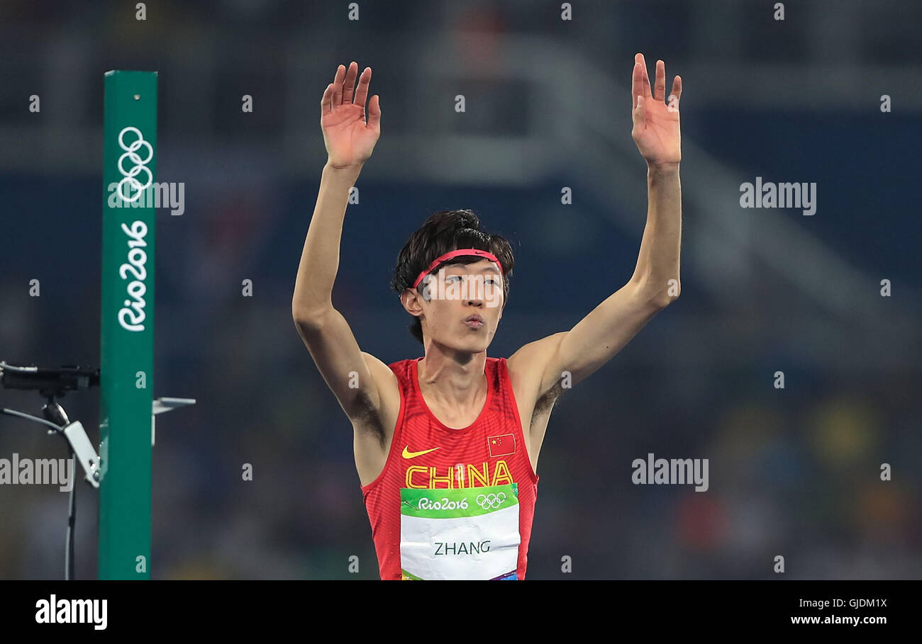 Rio De Janeiro, Brazil. 14th Aug, 2016. China's Zhang Guowei competes ...