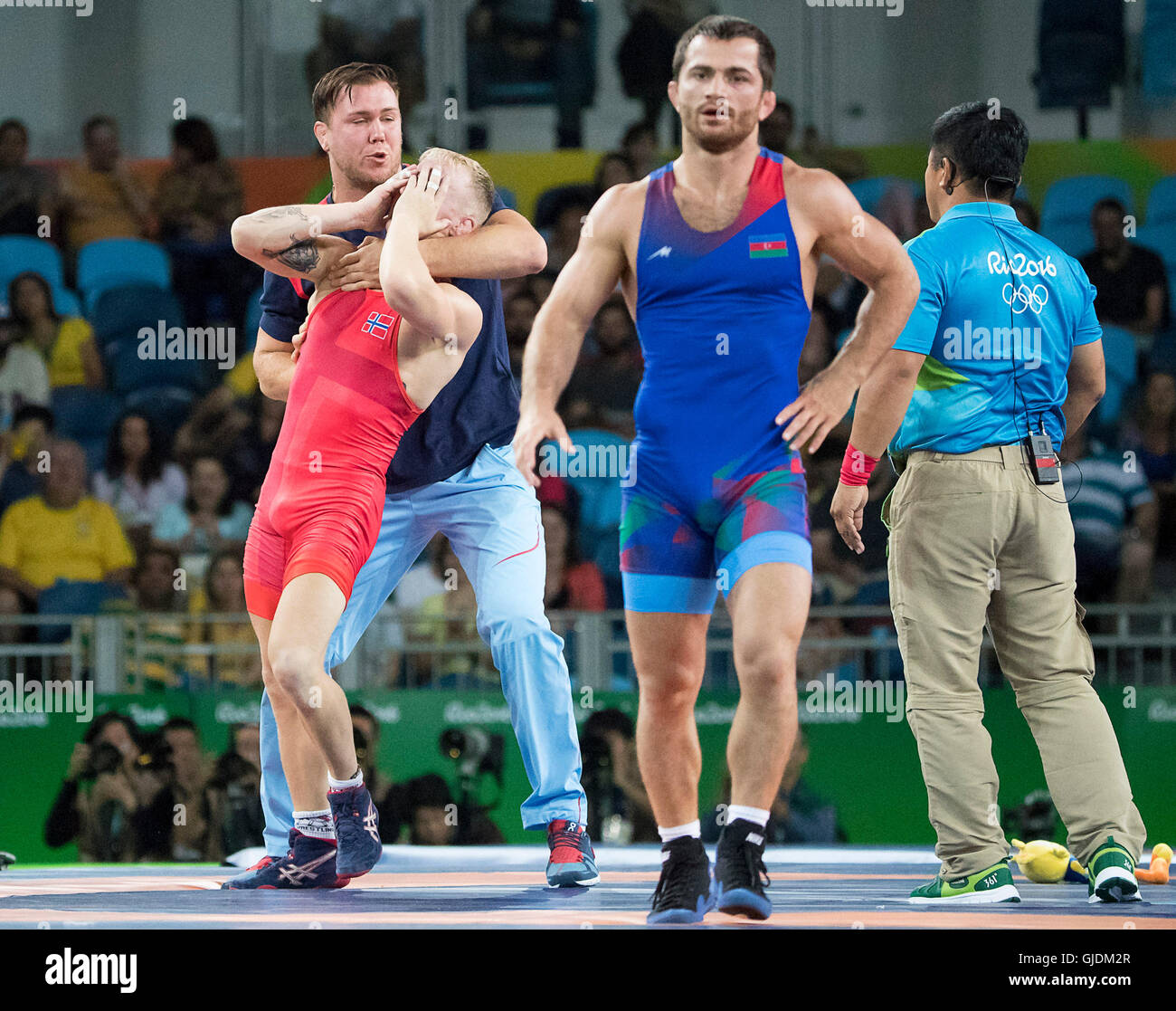 Rio de Janeiro, RJ, Brazil. 14th Aug, 2016. OLYMPICS WRESTLING : Men's ...