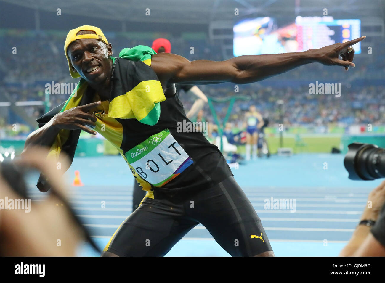Usain bolt pose olympics hi-res stock photography and images - Alamy