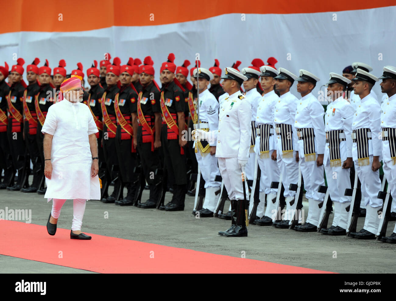 New Delhi, India. 15th Aug, 2016. Indian Prime Minister Narendra Modi ...