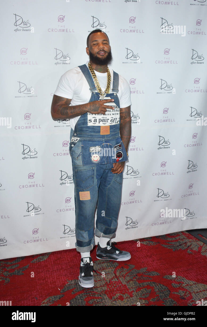 Las Vegas, Nevada, USA. 15th Aug, 2016. Rapper The Game makes his Drai ...
