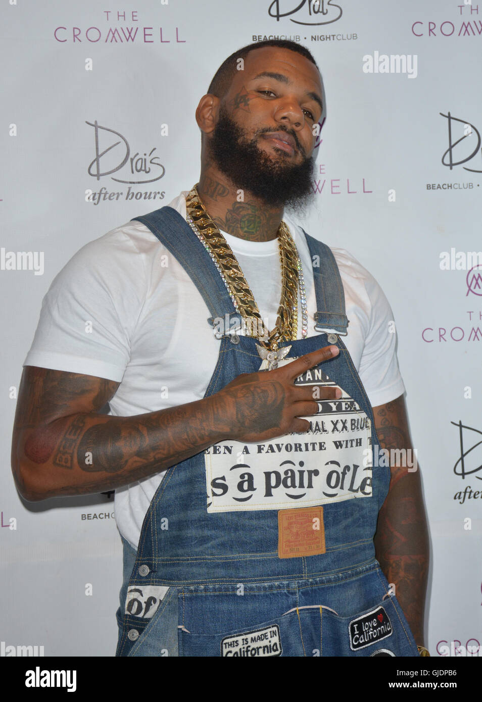 Las Vegas, Nevada, USA. 15th Aug, 2016. Rapper The Game makes his Drai ...