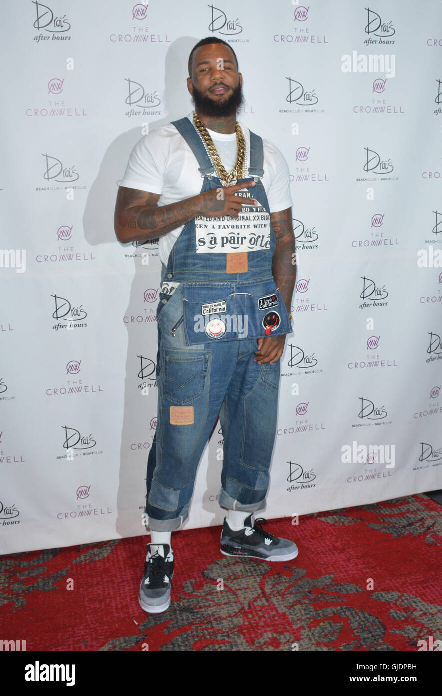 Las Vegas, Nevada, USA. 15th Aug, 2016. Rapper The Game makes his Drai ...