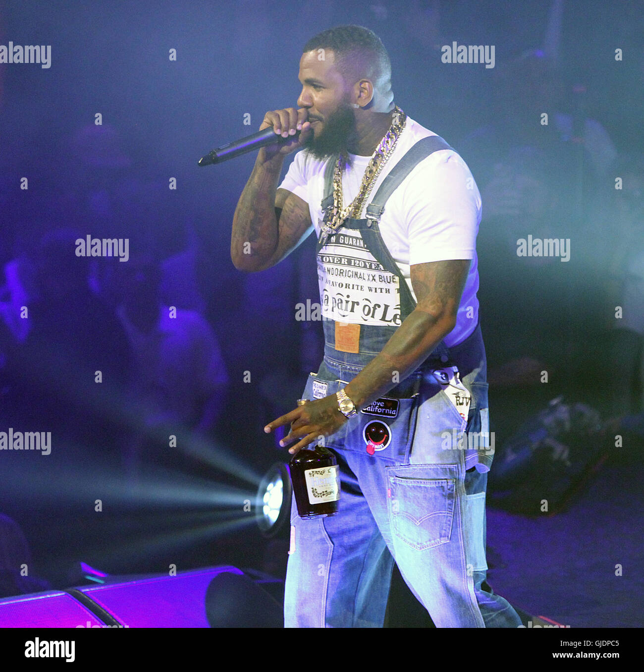 Las Vegas, Nevada, USA. 15th Aug, 2016. Rapper The Game makes his Drai ...