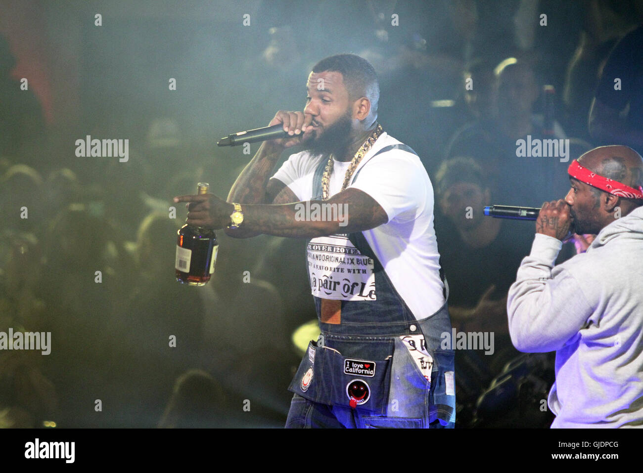 Las Vegas, Nevada, USA. 15th Aug, 2016. Rapper The Game makes his Drai ...