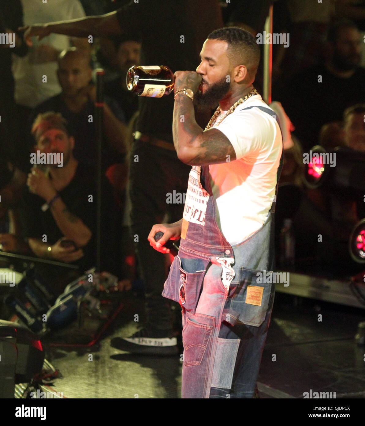 Las Vegas, Nevada, USA. 15th Aug, 2016. Rapper The Game makes his Drai ...