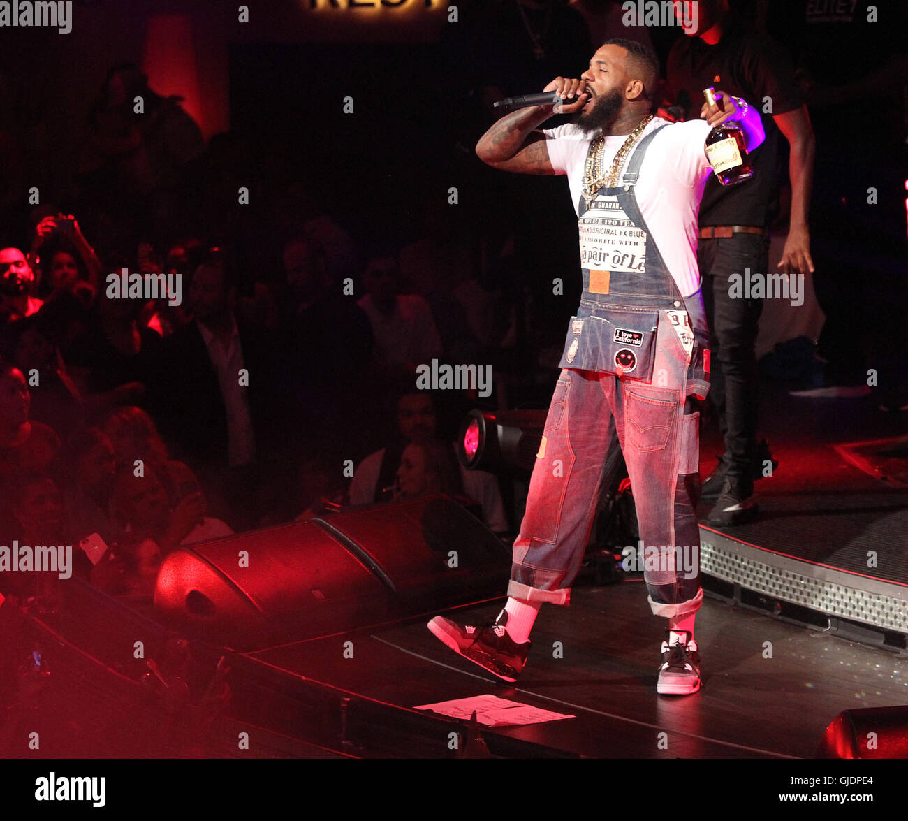 Las Vegas, Nevada, USA. 15th Aug, 2016. Rapper The Game makes his Drai ...