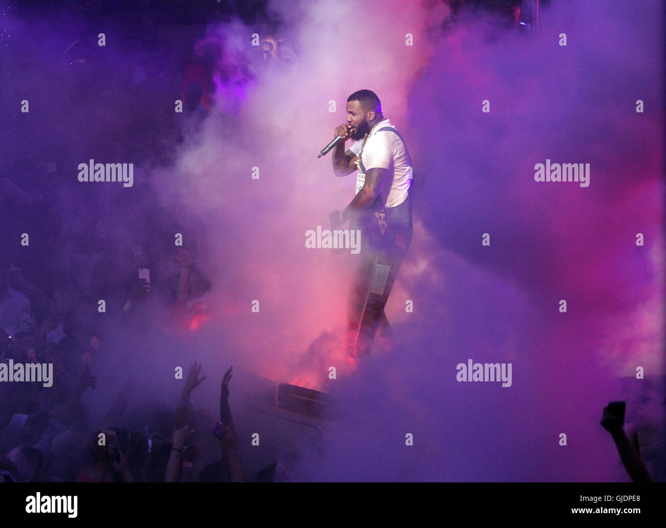 Las Vegas, Nevada, USA. 15th Aug, 2016. Rapper The Game makes his Drai ...