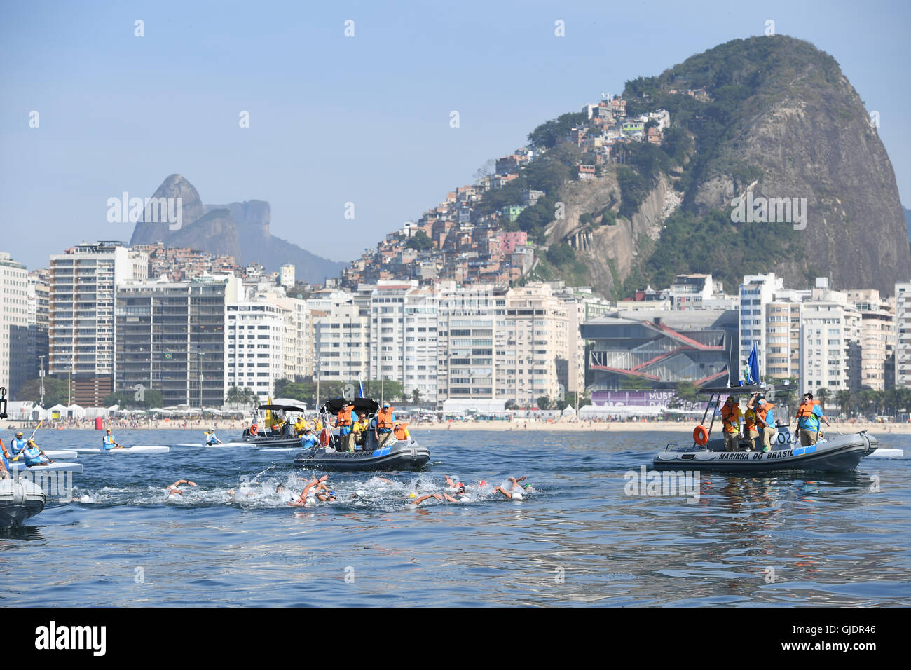 Rio de Janeiro, Brazil. 15th Aug, 2016. Swimmer compete in the Women's ...