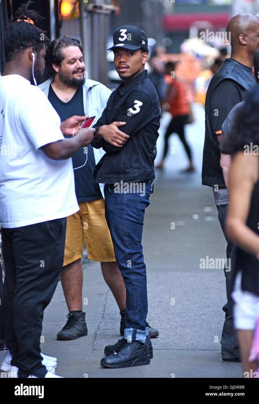 New York, NY, USA. 15th Aug, 2016. Chancellor Bennett, Chance the ...