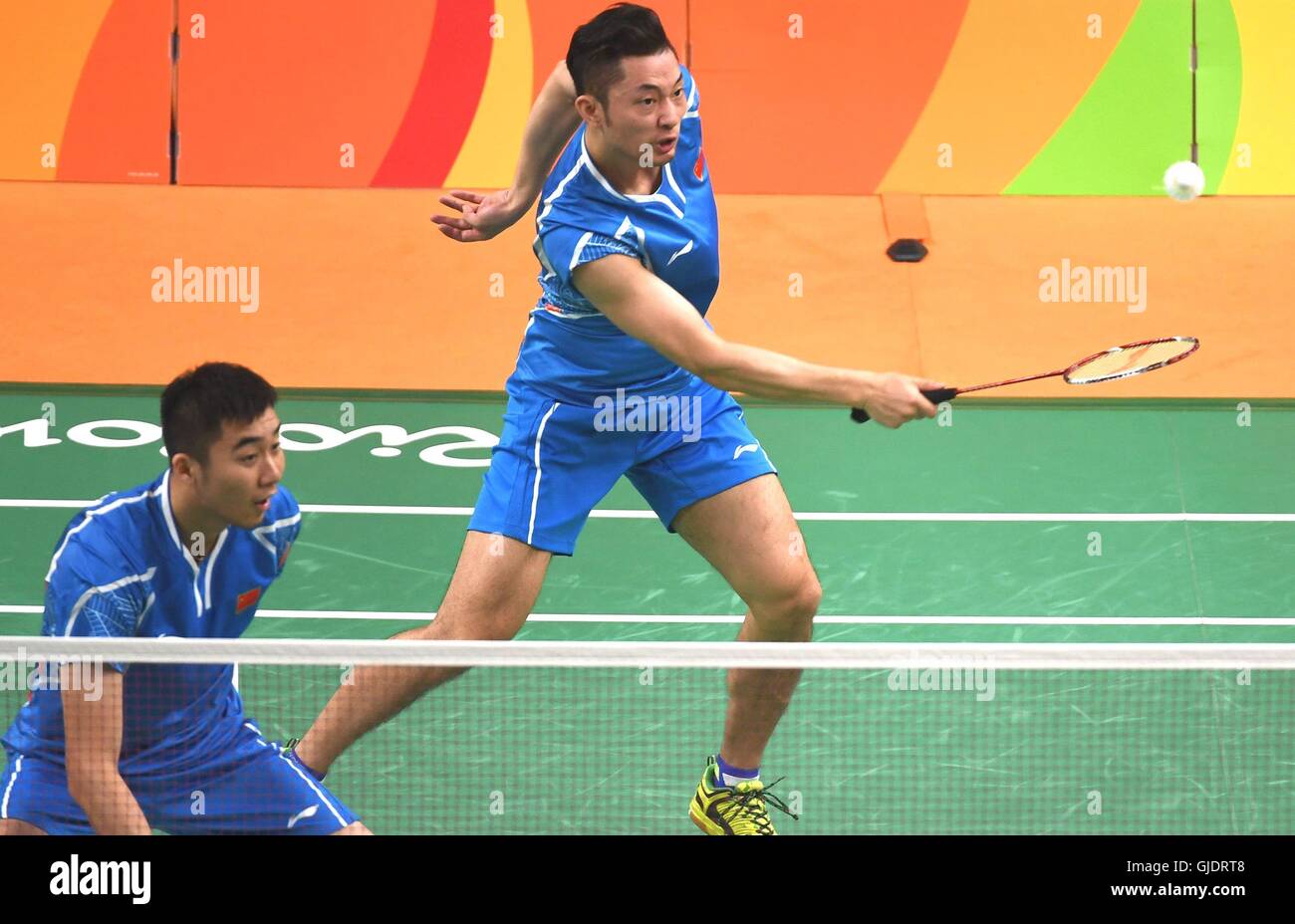 Rio De Janeiro, Brazil. 15th Aug, 2016. China's Chai Biao (R) and Hong ...