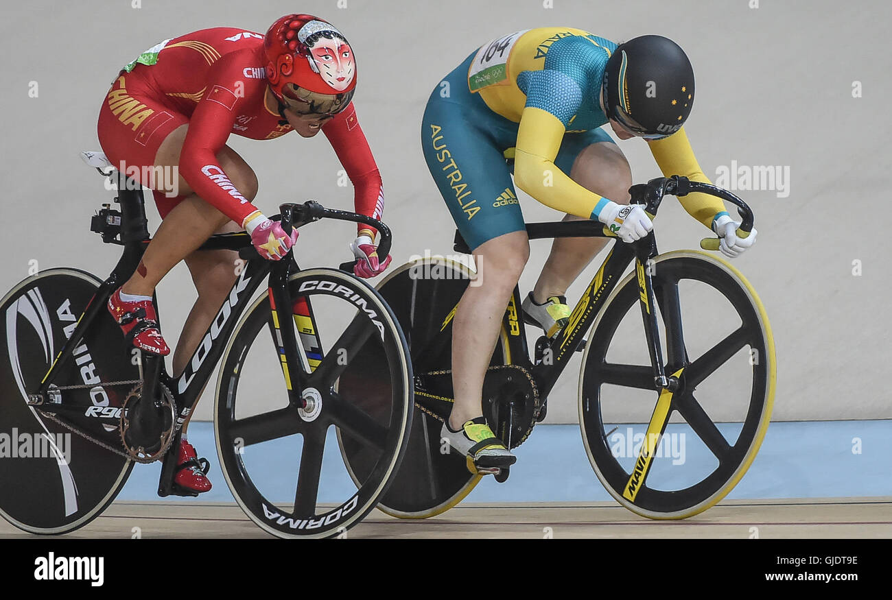 Rio De Janeiro, Brazil. 15th Aug, 2016. China's Zhong Tianshi (L ...