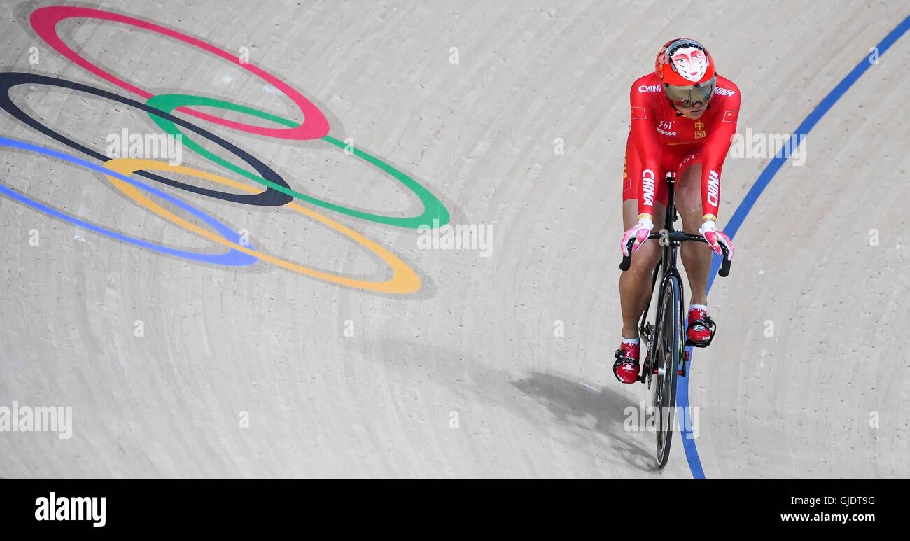 Rio De Janeiro, Brazil. 15th Aug, 2016. China's Zhong Tianshi competes ...