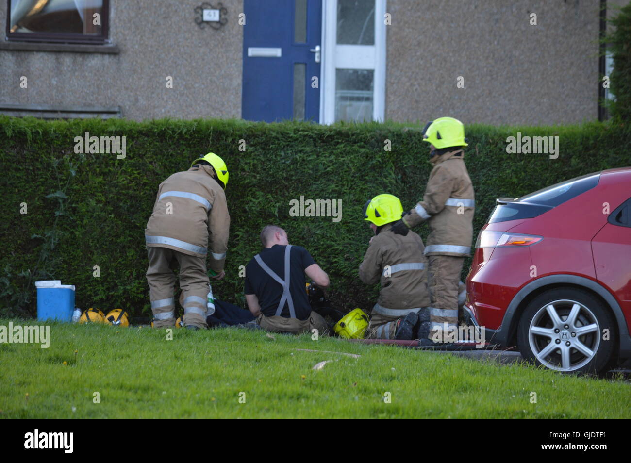 St Giles Terrace St Marys Dundee House Fire Stock Photo - Alamy