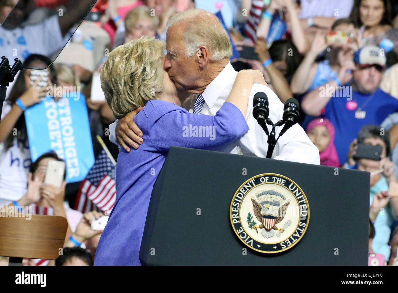 Scranton, Pennsylvania, USA. 15th August, 2016. Vice President Joe ...