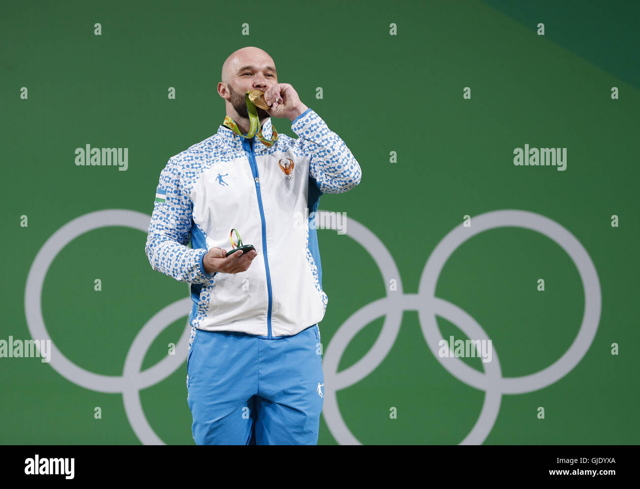 Rio De Janeiro, Brazil. 15th Aug, 2016. Ruslan Nurudinov of Uzbekistan ...