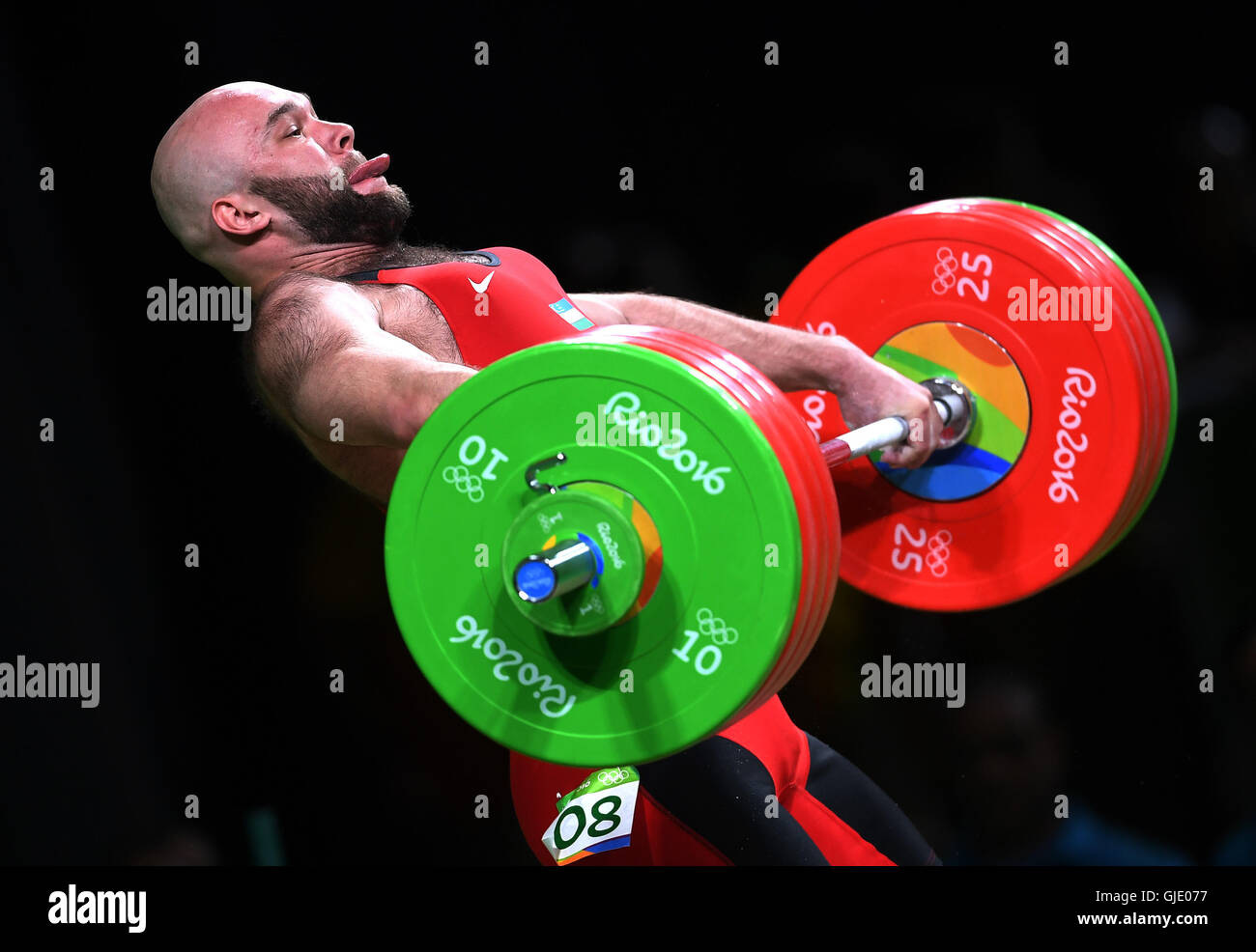 Rio De Janeiro, Brazil. 15th Aug, 2016. Ruslan Nurudinov of Uzbekistan ...