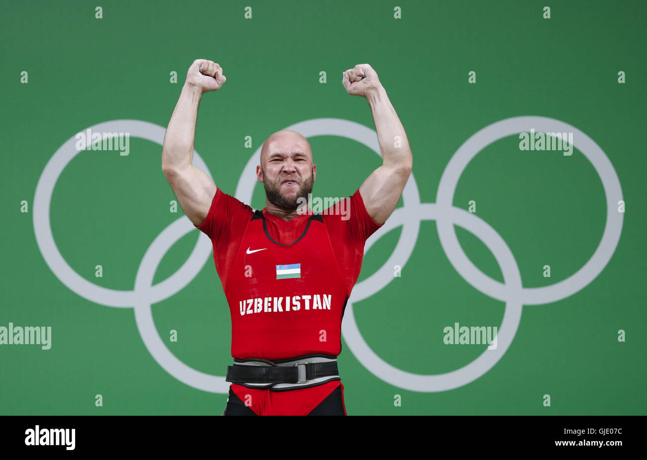 Rio De Janeiro, Brazil. 15th Aug, 2016. Ruslan Nurudinov of Uzbekistan ...