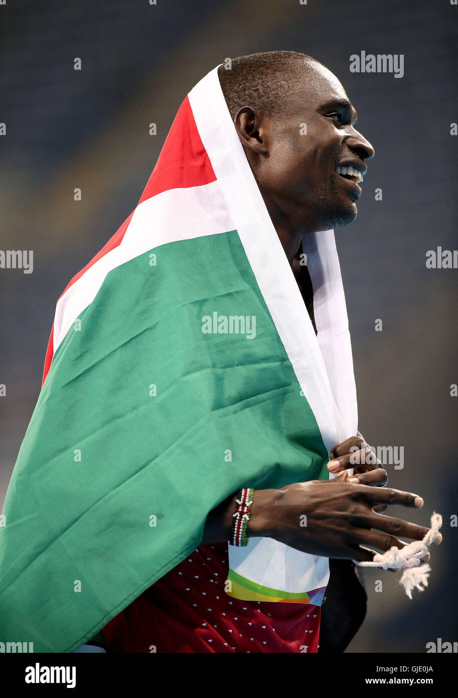 Rio De Janeiro, Brazil. 15th Aug, 2016. Lekuta David Rudisha of Kenya ...