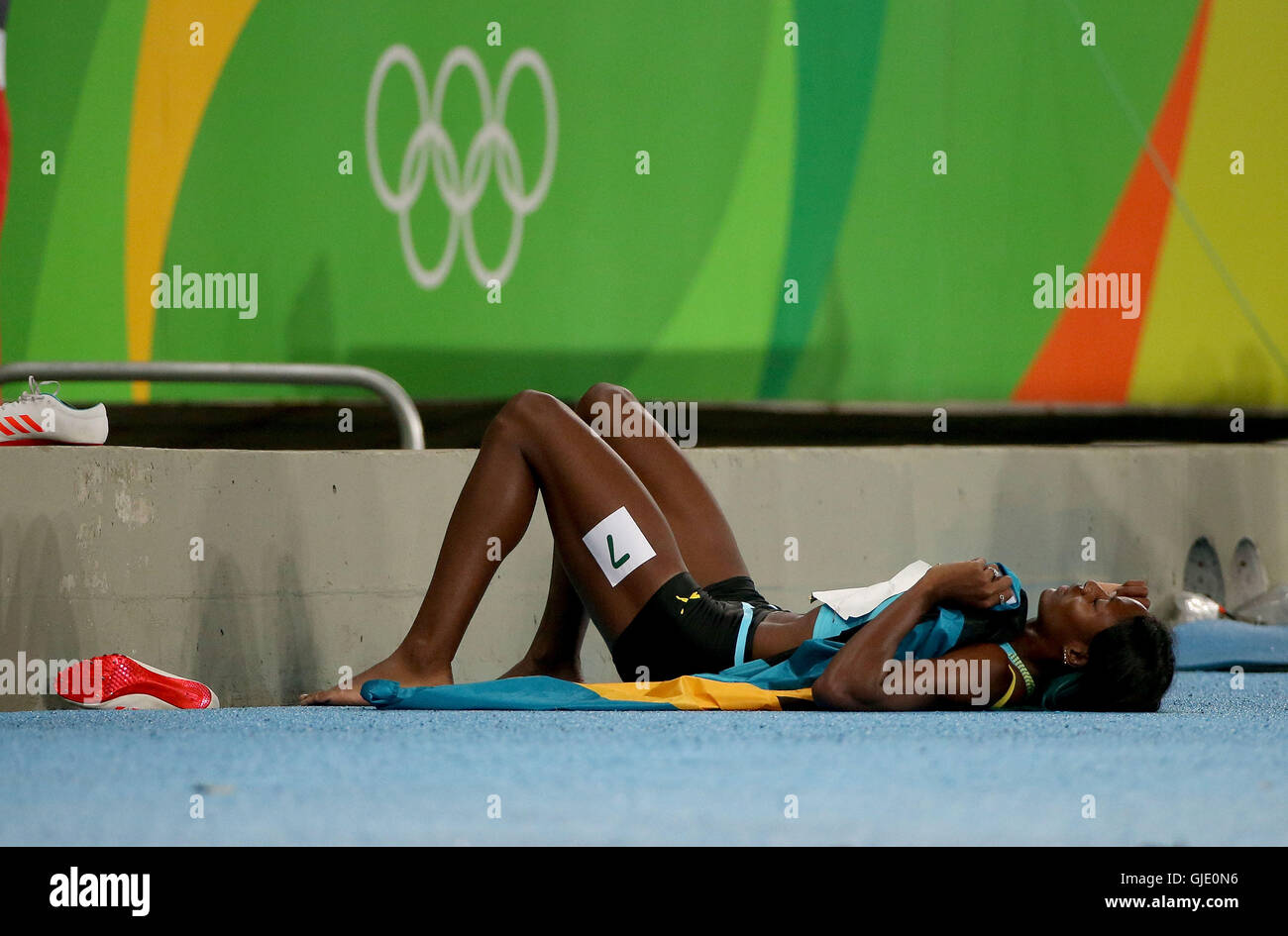 Rio De Janeiro, Brazil. 15th Aug, 2016. Shaunae Miller of Bahamas ...