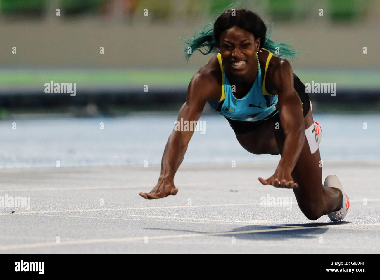 Rio de Janeiro, Brazil. 15th Aug, 2016. Shaunae Miller of the Bahamas ...