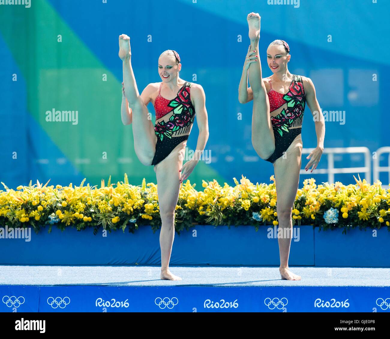 Rio de Janeiro, Brazil. 15th Aug, 2016. Natalia Ishchenko & Svetlana Romashina (RUS ...