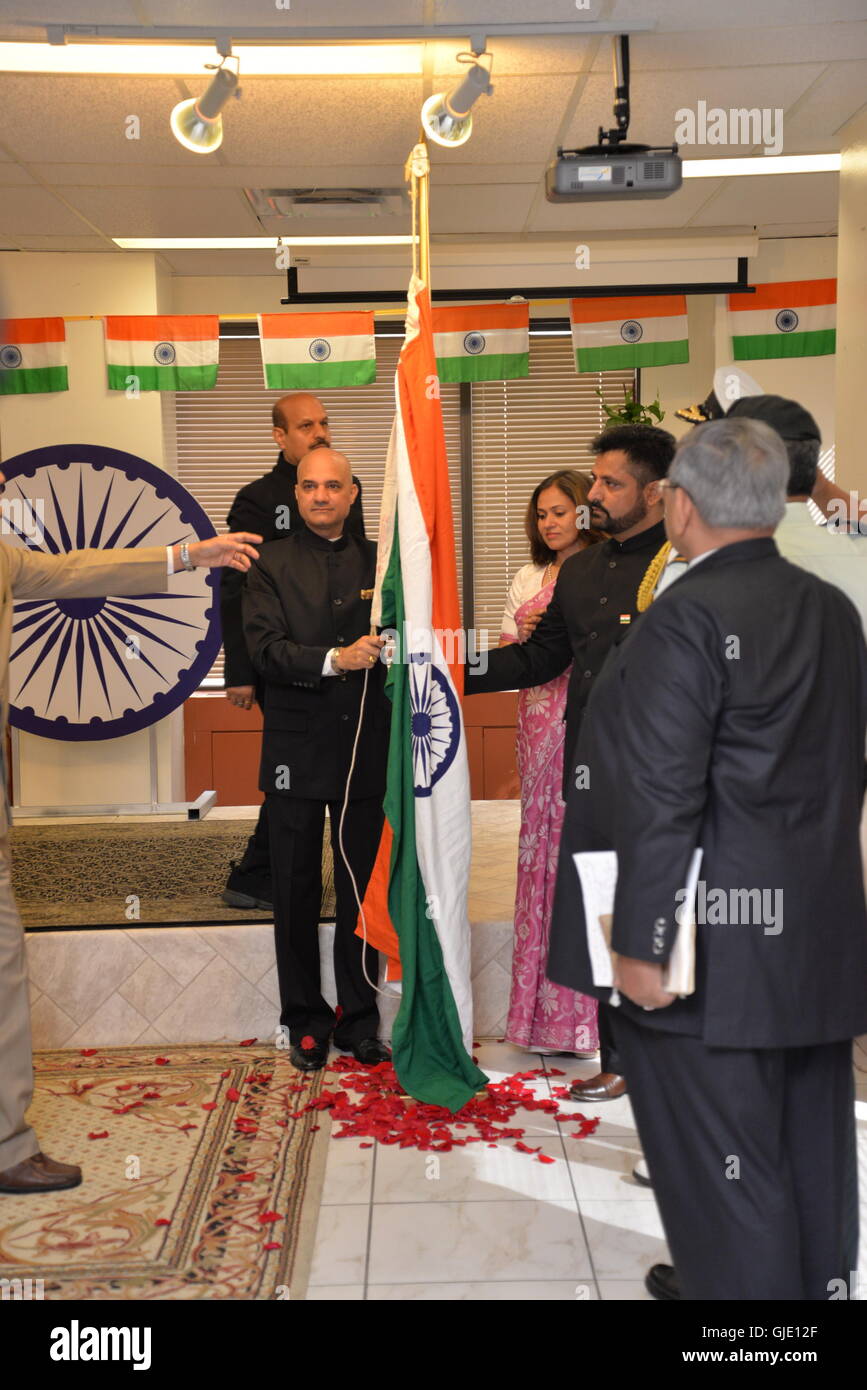 Toronto, Canada. 15th August, 2016. Consulate General of India (Toronto ...