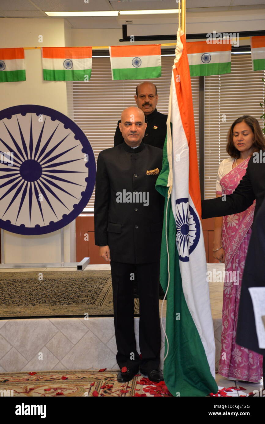 Toronto, Canada. 15th August, 2016. Consulate General of India (Toronto ...