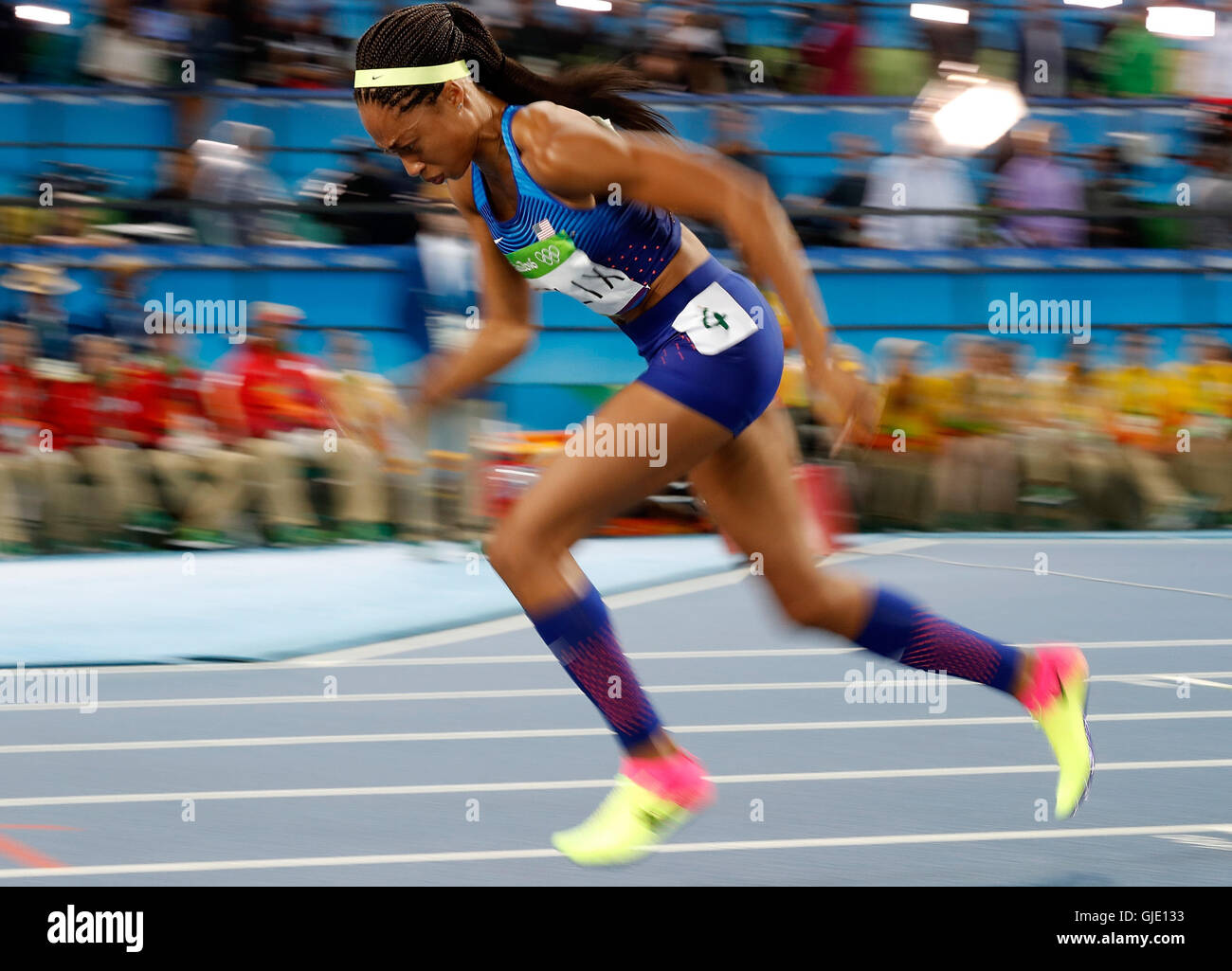 Rio De Janeiro, Brazil. 15th Aug, 2016. Allyson Felix of the United ...